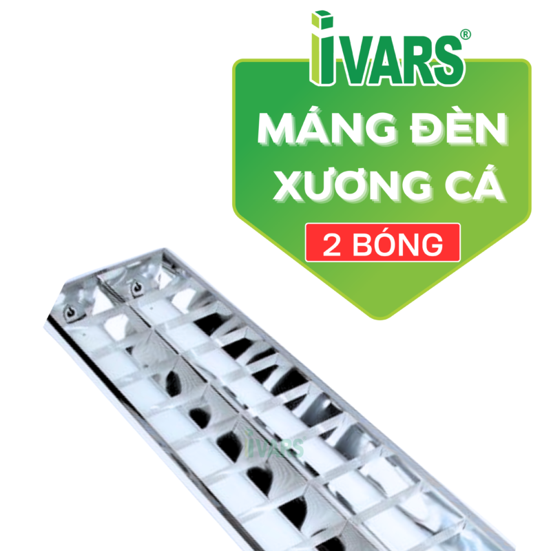 MÁNG ĐÈN XƯƠNG CÁ 300X1200MM - 2 BÓNG - Ivars Lighting