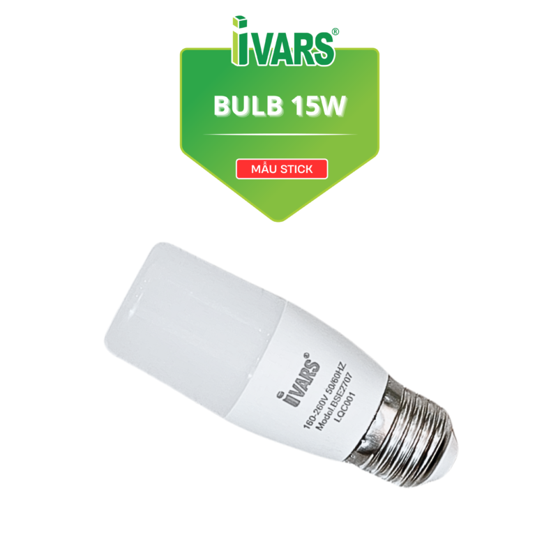 Bóng đèn Led Bulb Stick (Bulb Trụ Mini) IVARS - 15W - Ivars Lighting