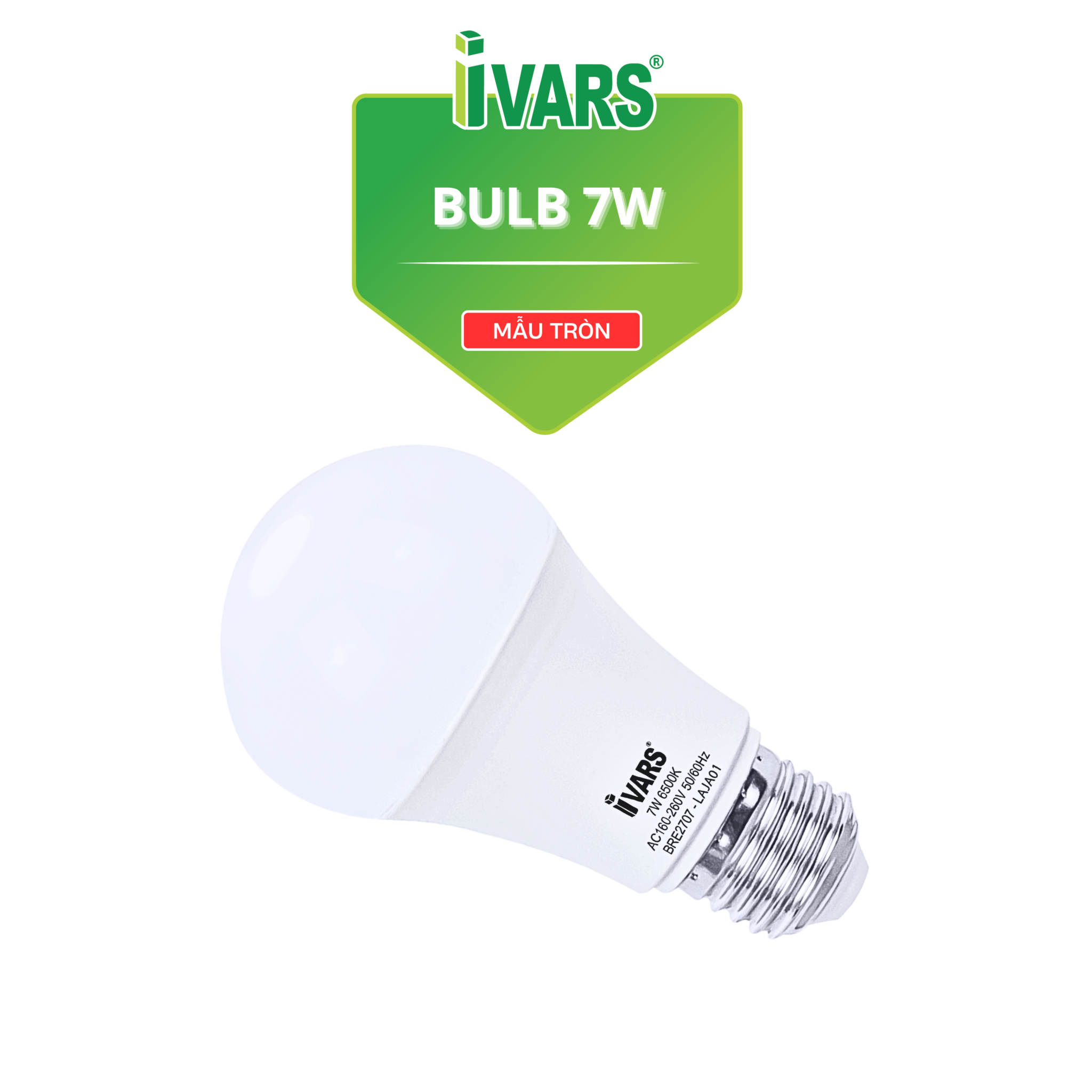 Bóng đèn LED BULB Tròn IVARS - 7W - Ivars Lighting
